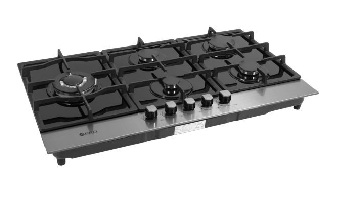 Zero appliances 5 Burner Glass and Stainless Steel Gas Hob - We Do Gas